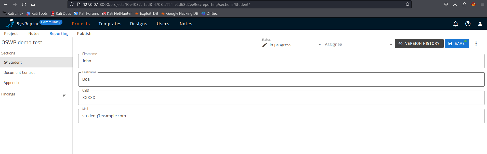 SysReptor another awesome reporting tool | eMVee